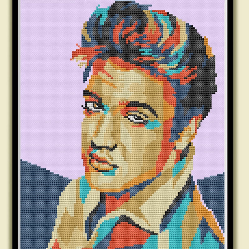 Elvis Cross Stitch - Etsy