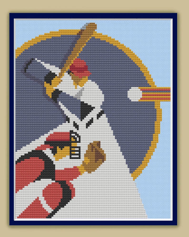 BATTER UP - Modern Counted Cross Stitch Pattern - Pdf Instant Download ...