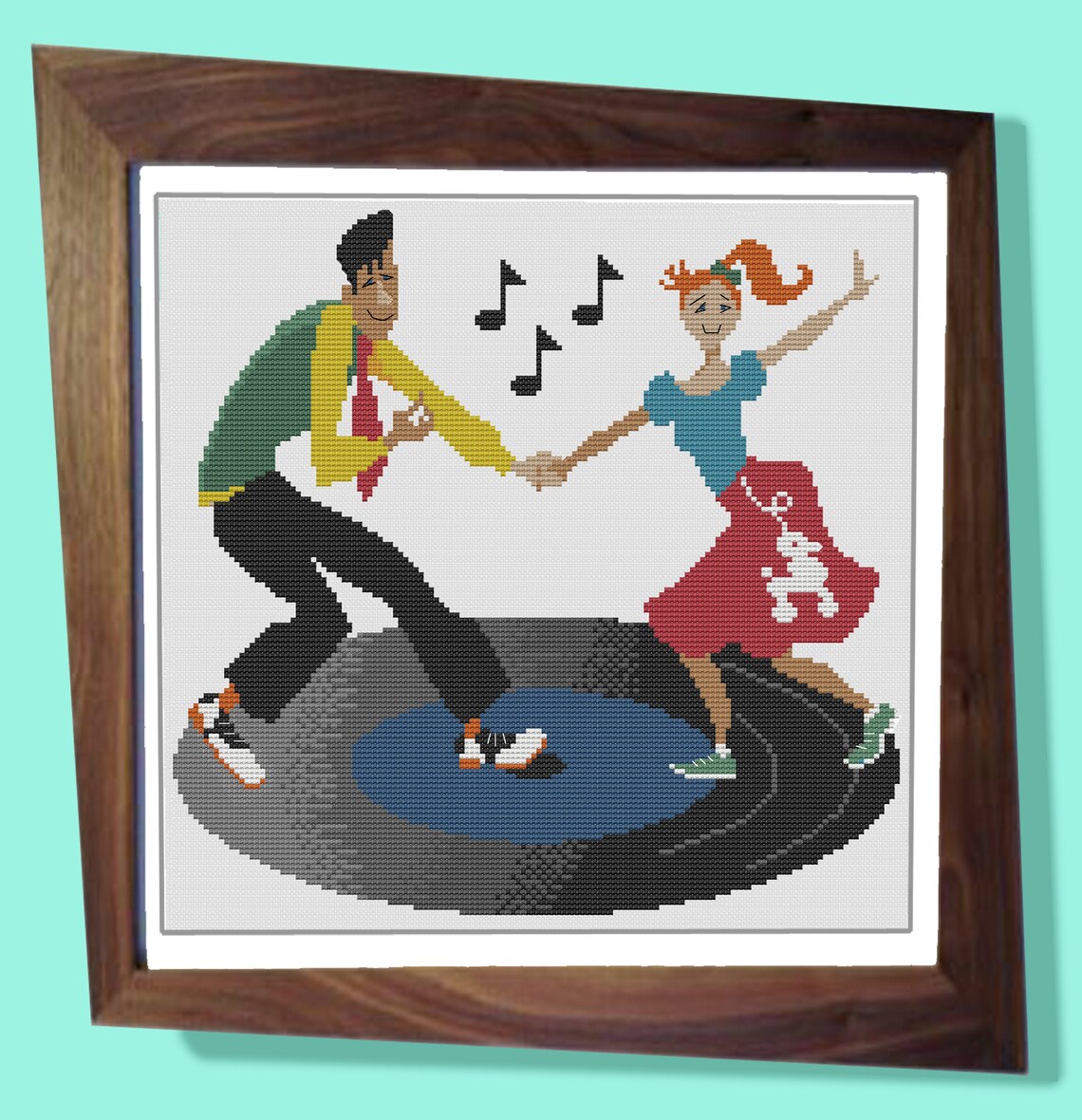 JITTERBUG - Modern Counted Cross Stitch Pattern - Pdf Instant Download ...