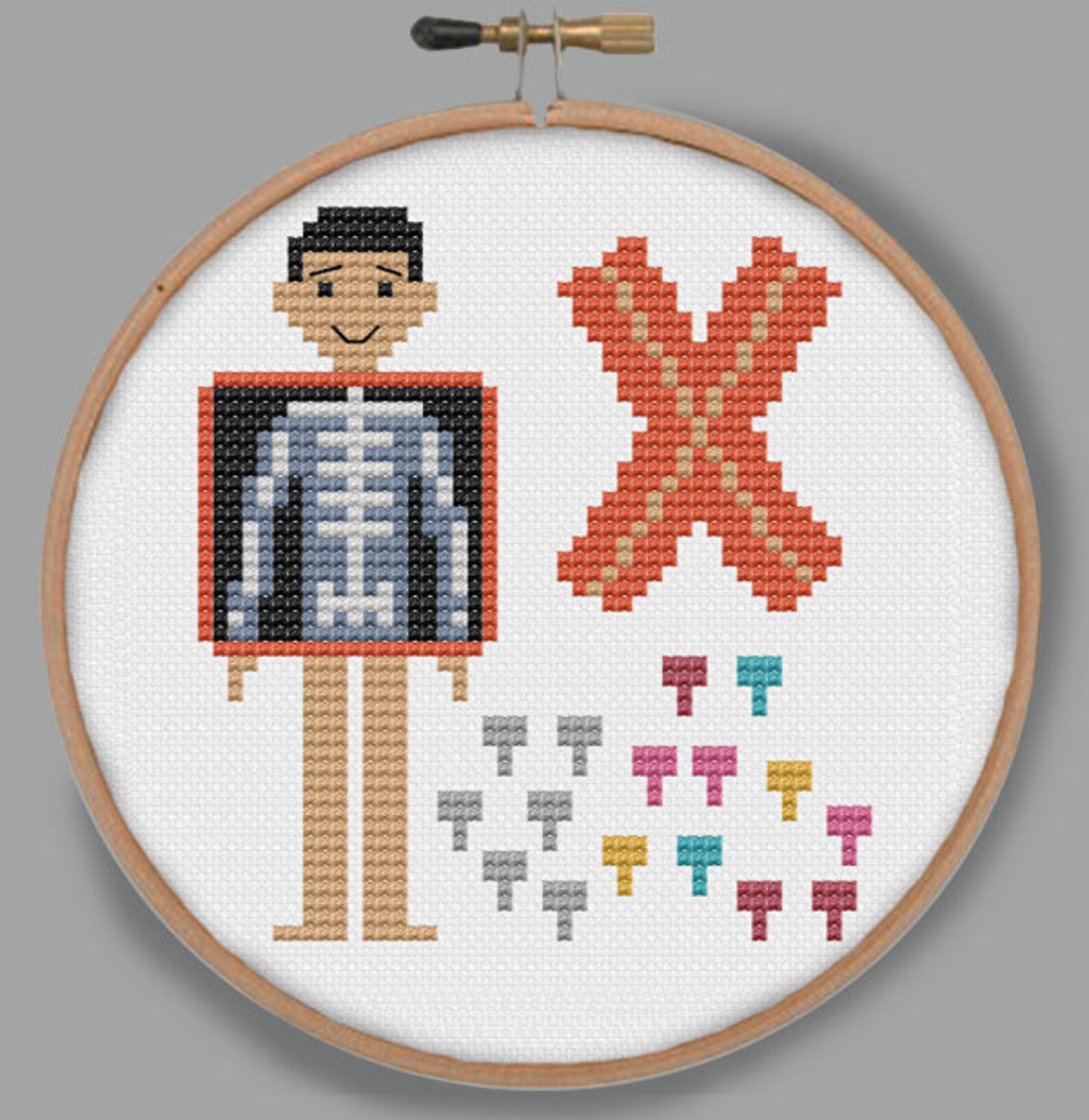 KIDS PICTURE ALPHABET - 26 Individual Letters - Modern Counted Cross ...