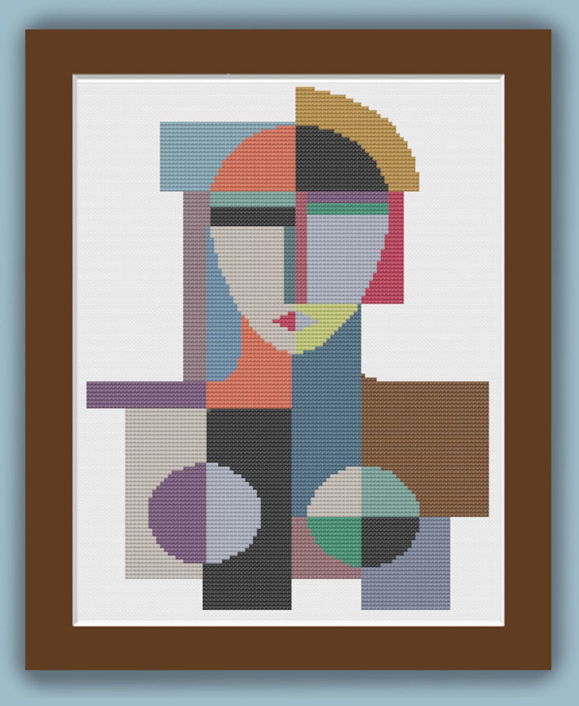 MODERN PORTRAIT Modern Counted Cross Stitch Pattern Pdf | Etsy