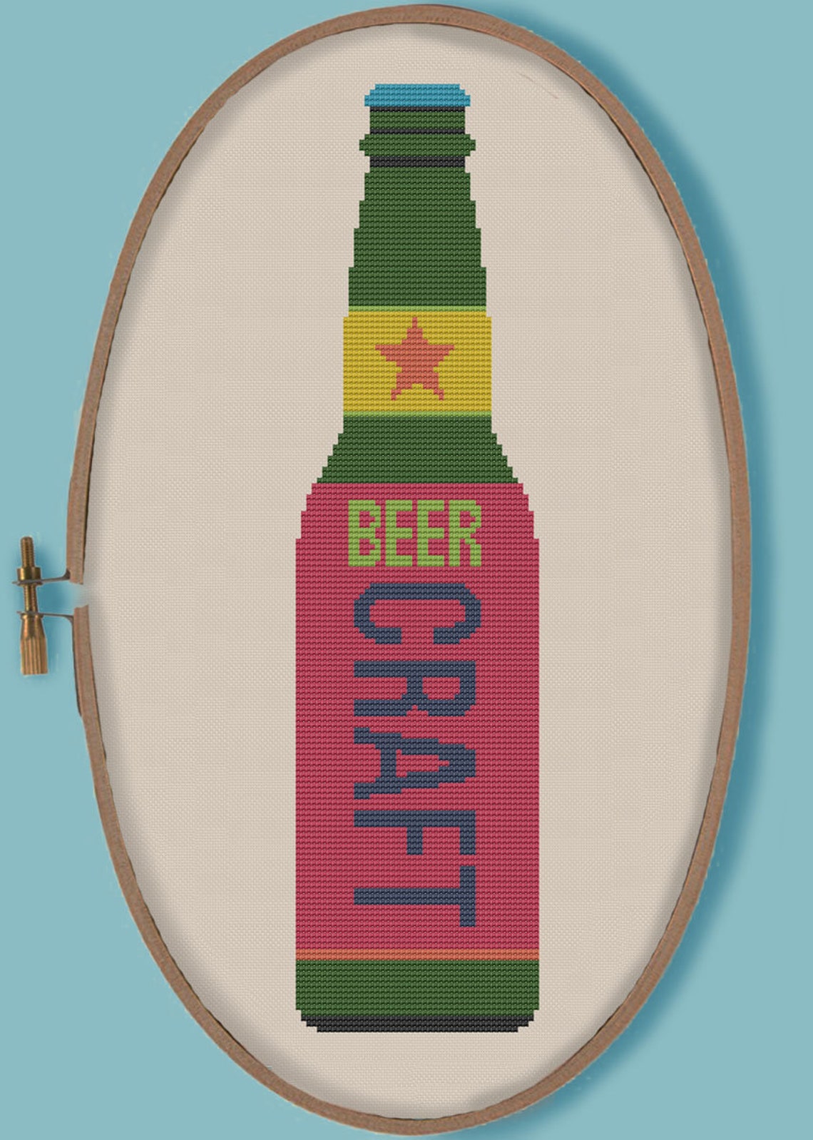 CRAFT BEER - Modern Counted Cross Stitch Pattern - Pdf Instant Download ...