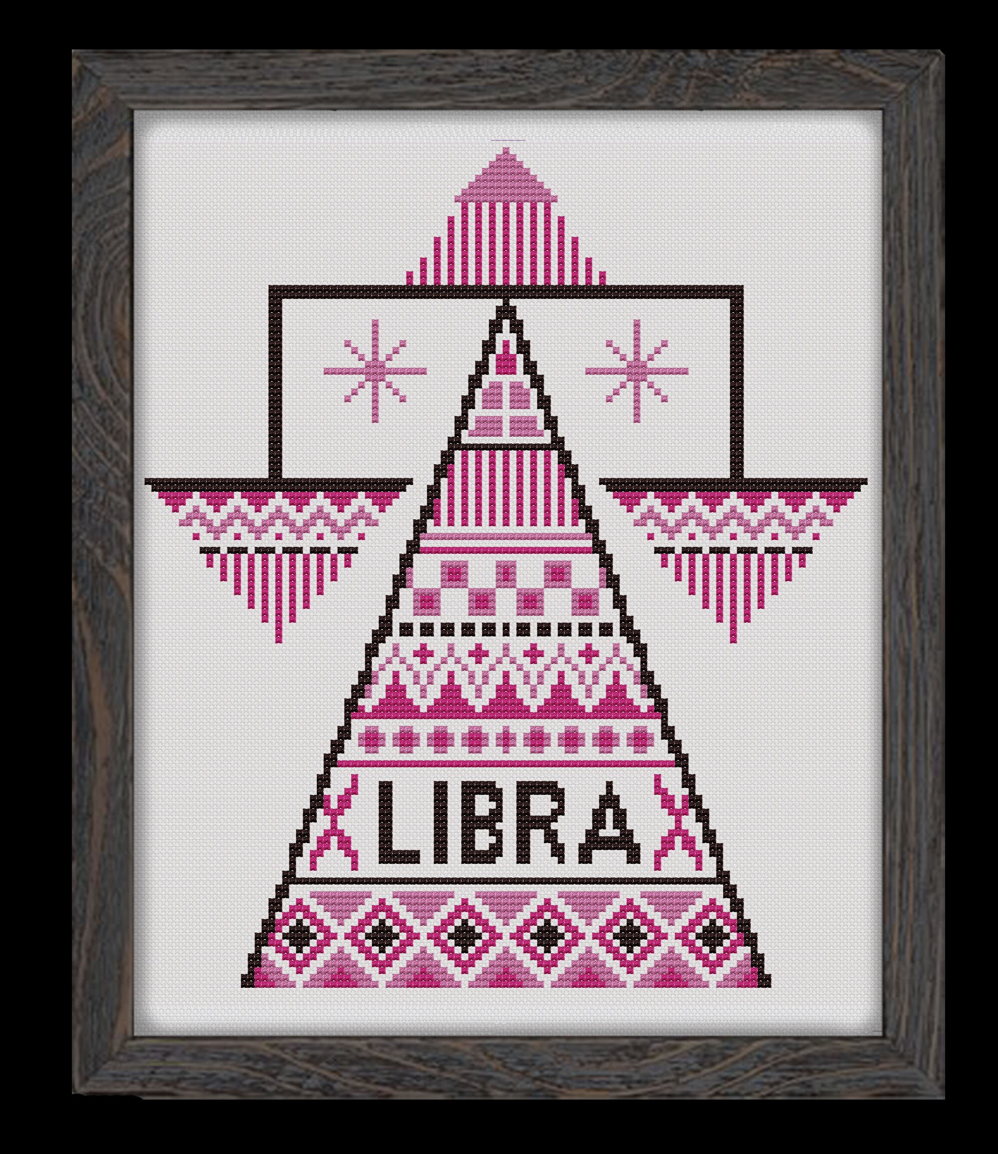 LIBRA Modern Counted Cross Stitch Pattern Pdf Instant - Etsy