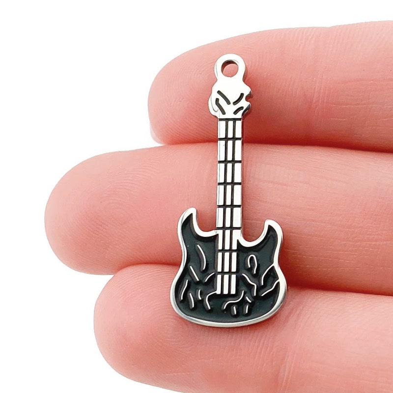 Electric Guitar Charm - Etsy