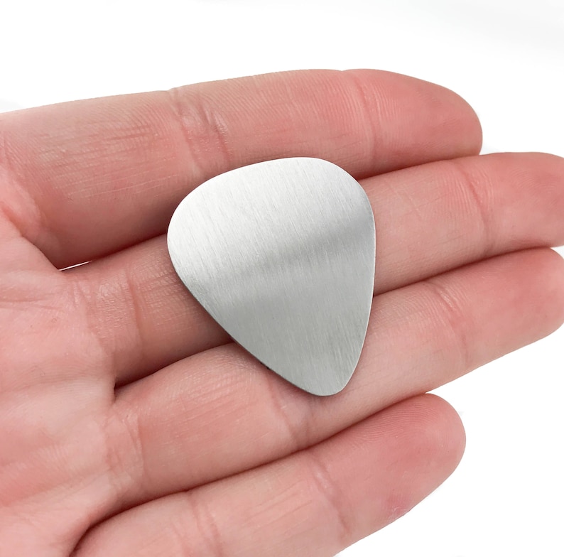 Package of 10, Stainless Steel Guitar Pick Blanks, High Quality, Shiny ...