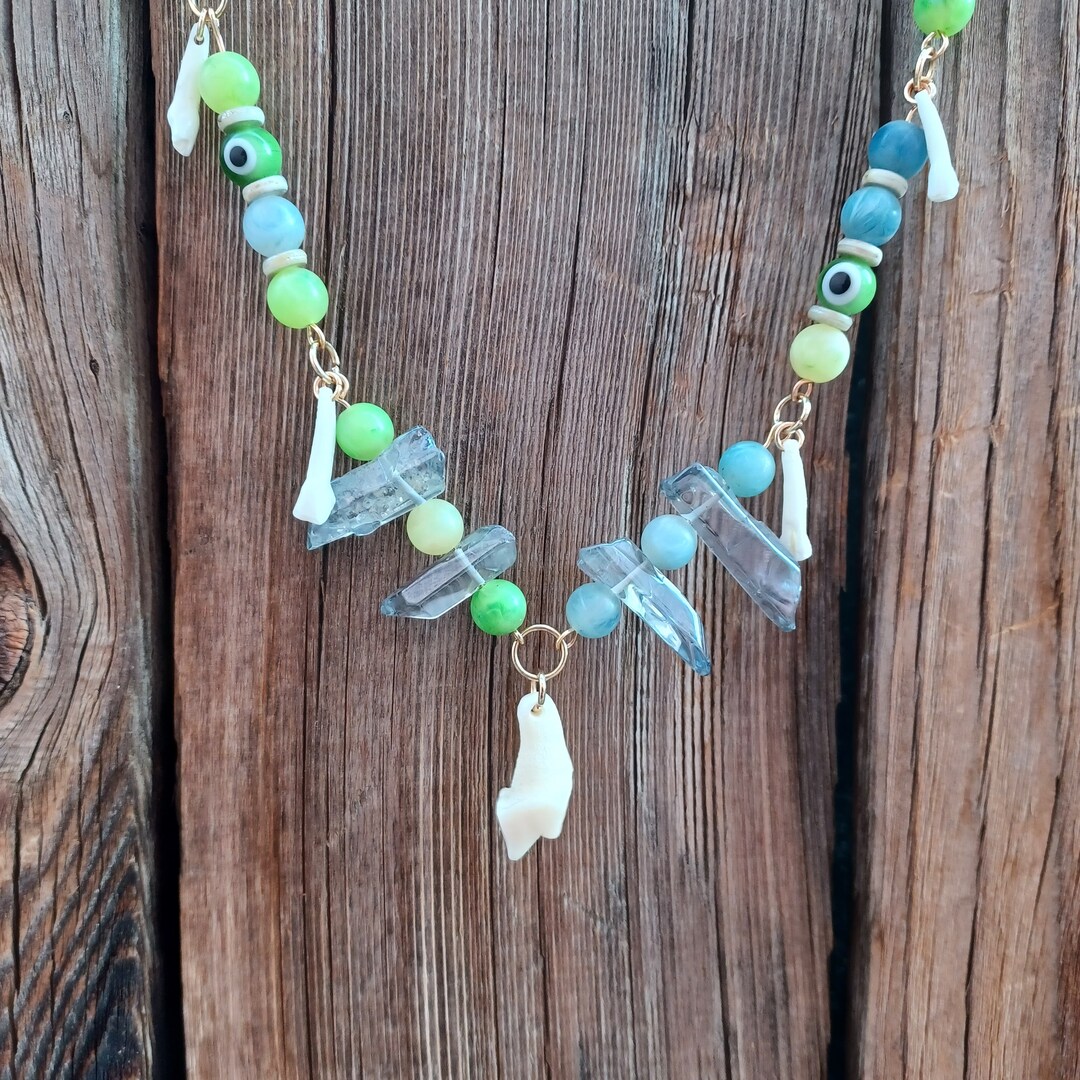 Animal Tooth Necklace - Coyote and Deer Teeth - Etsy