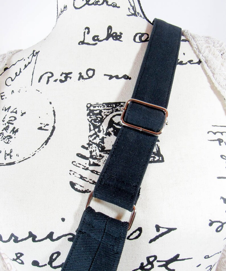 Black Denim Crossbody Hobo Bag Purse, Adjustable Strap Over the ...