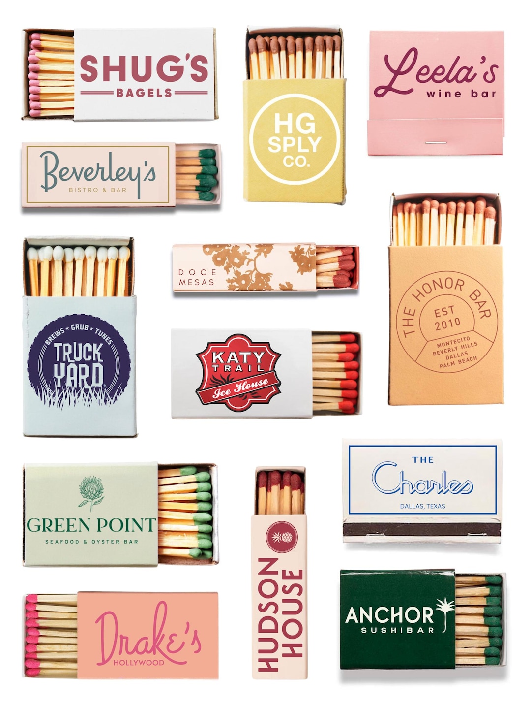 Dallas Matchbook Print - Etsy