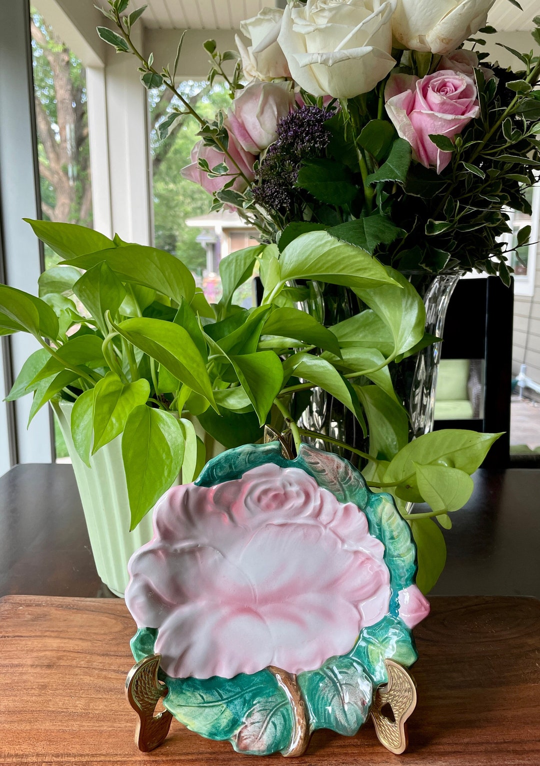 Vintage Italian Rose Plates by UGO Zaccagnini Made in Italy 3 Available ...