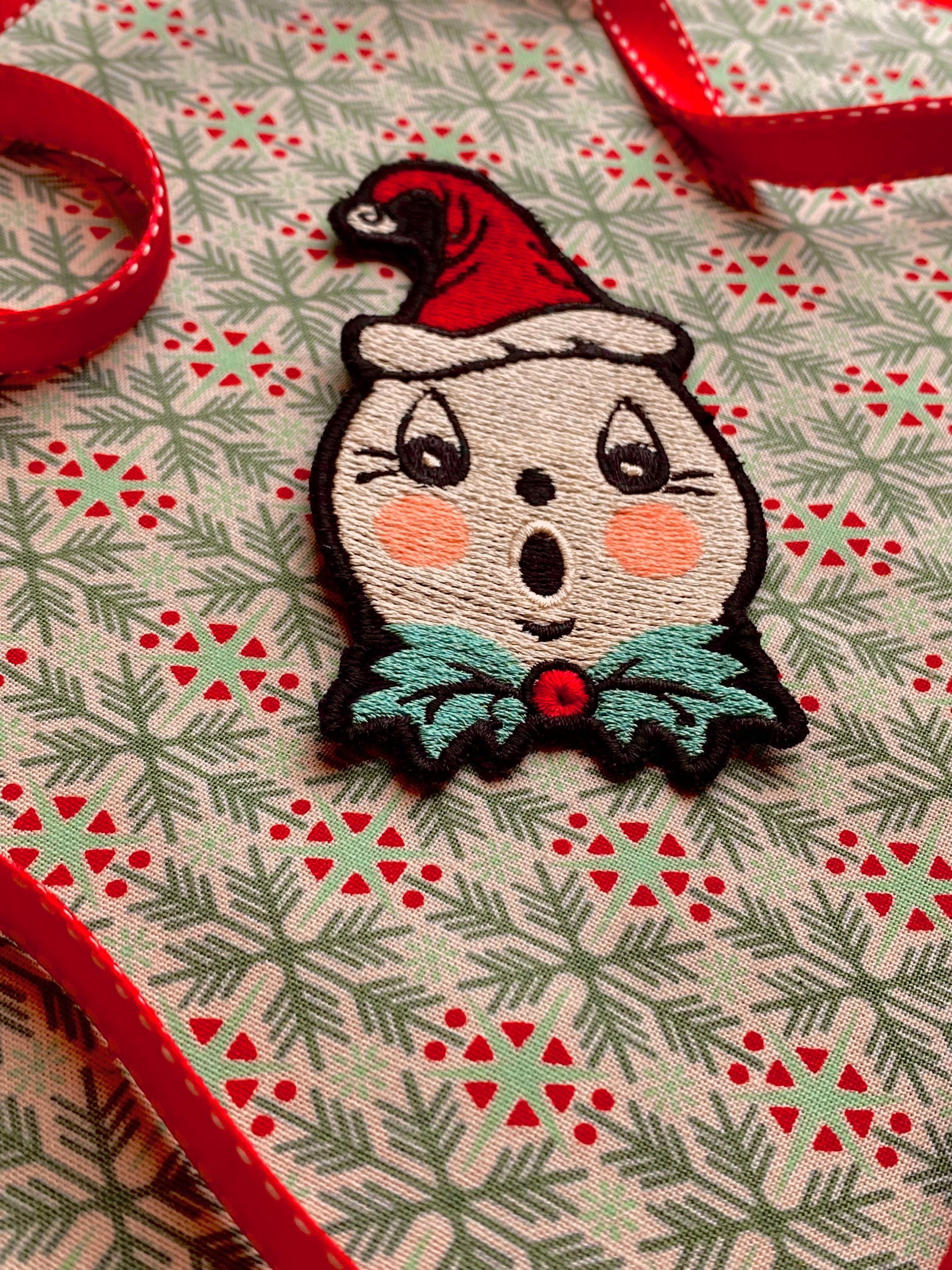 Johanna Parker Jolly Boo Gus Ghost Embroidered Iron on Patch - Etsy