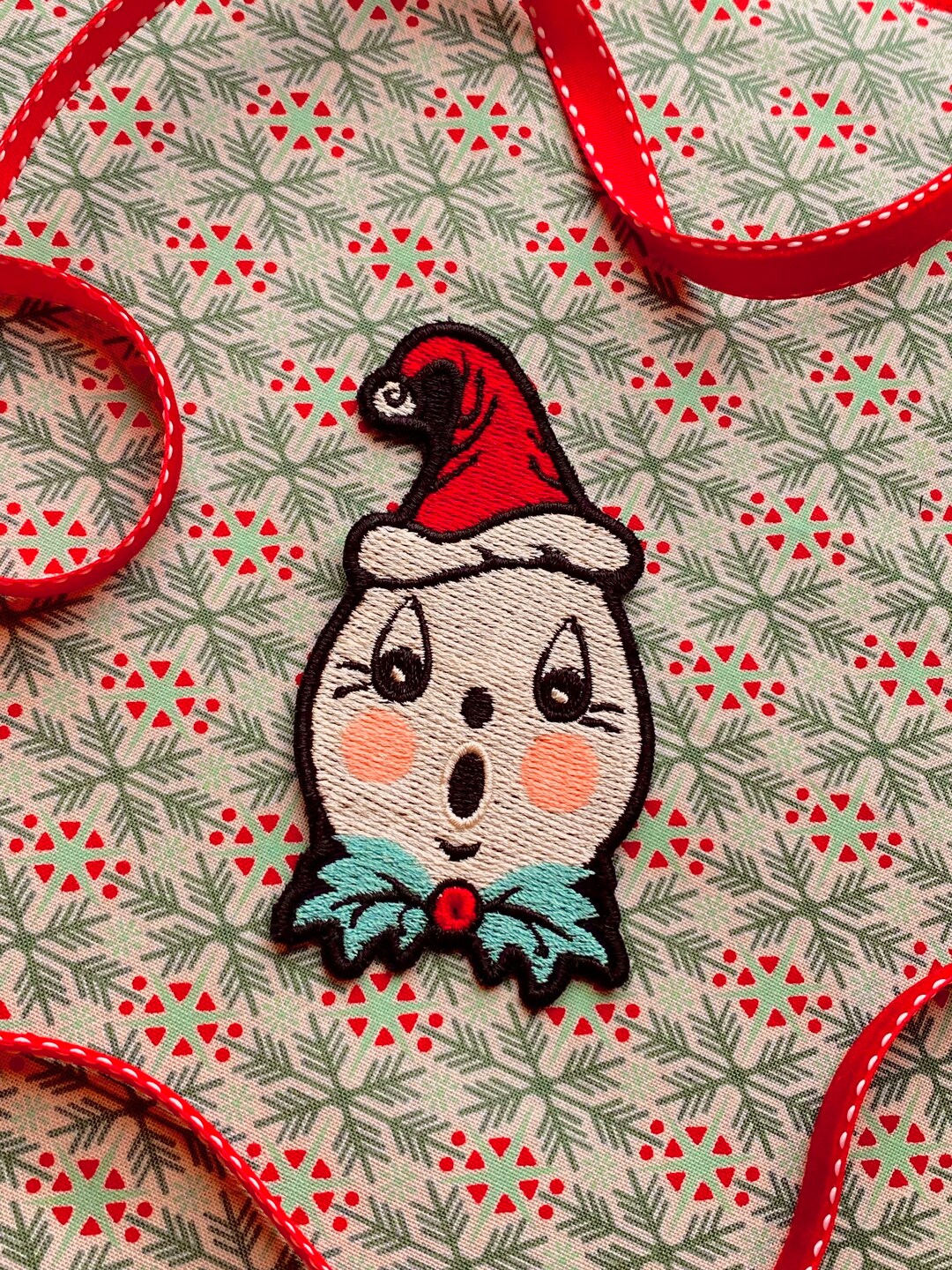 Johanna Parker Jolly Boo Gus Ghost Embroidered Iron on Patch - Etsy