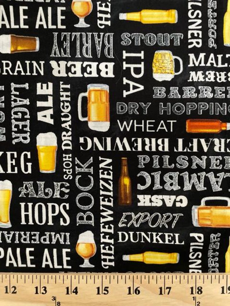 Beer Fabrics - per 1/2 Yd - Etsy