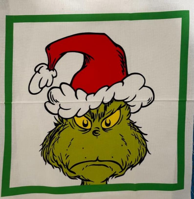 Grinch Face Panels - by Panel and Square - Etsy