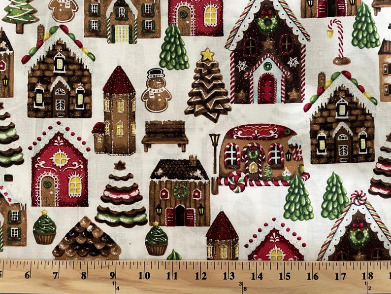 Gingerbread Fabrics - per 1/2 Yd Various - Etsy