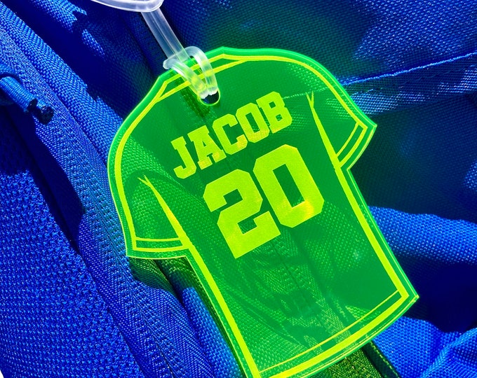 Soccer Tag, Soccer Bag Tag, Soccer Tag, Soccer Team Gift, Football Tag ...