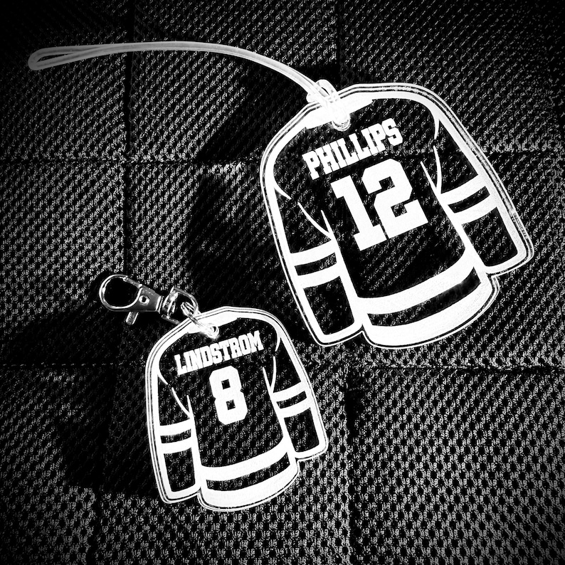 Hockey Bag Tag, Hockey Team Gift, Hockey Keychain, Sports Team Gift ...