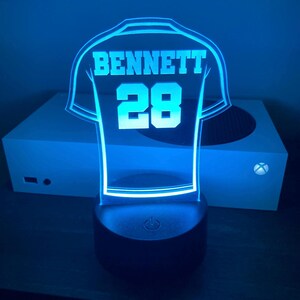 Personalized Soccer Night Light Football Lamp Kids Night Light Soccer ...