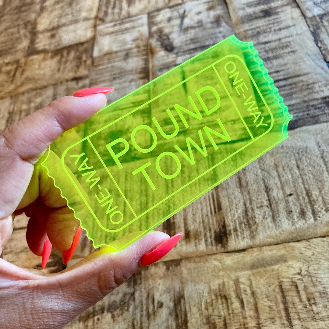 Pound Town Ticket for Him | Pound Town Ticket for Her | Valentines Day ...