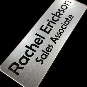 Personalized Name Badge | Custom Name Badge | Custom Name Tag for Work ...