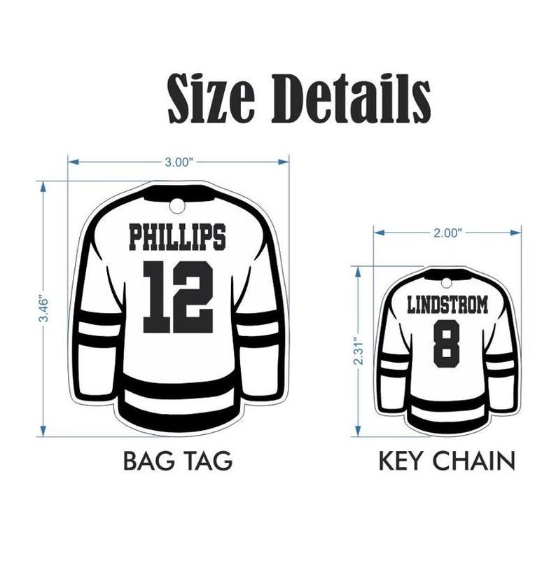 Hockey Bag Tag, Hockey Team Gift, Hockey Keychain, Sports Team Gift ...