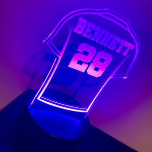 Personalized Soccer Night Light Football Lamp Kids Night Light Soccer ...