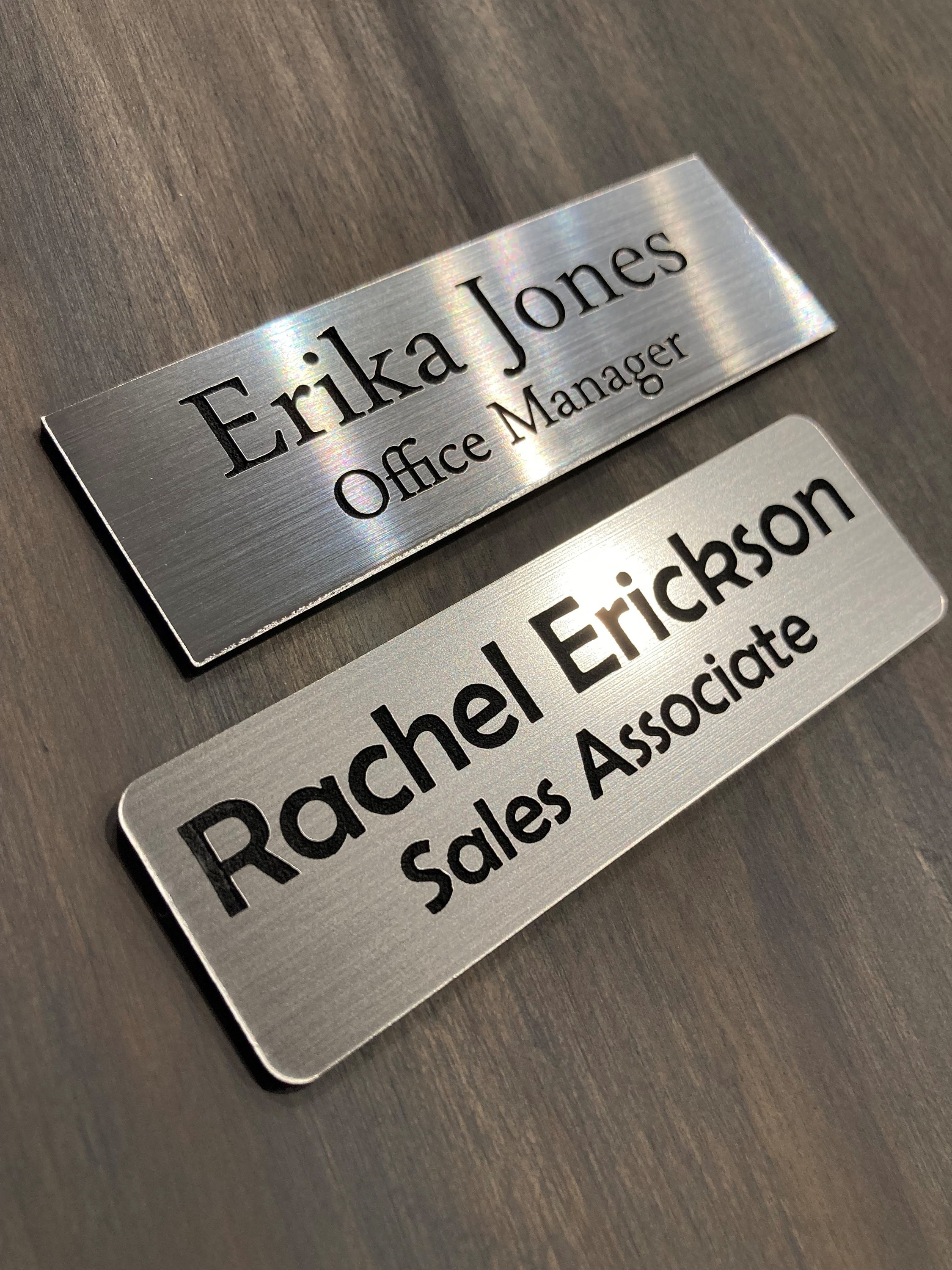 Personalized Name Badge | Custom Name Badge | Custom Name Tag for Work ...