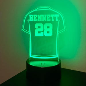 Personalized Soccer Night Light Football Lamp Kids Night Light Soccer ...