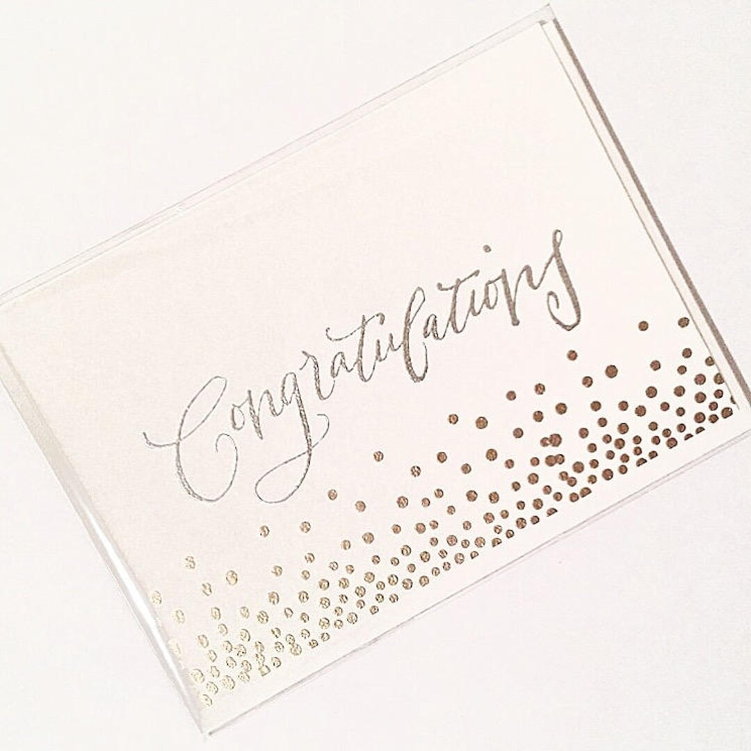 Champagne Congratulations Card - Etsy