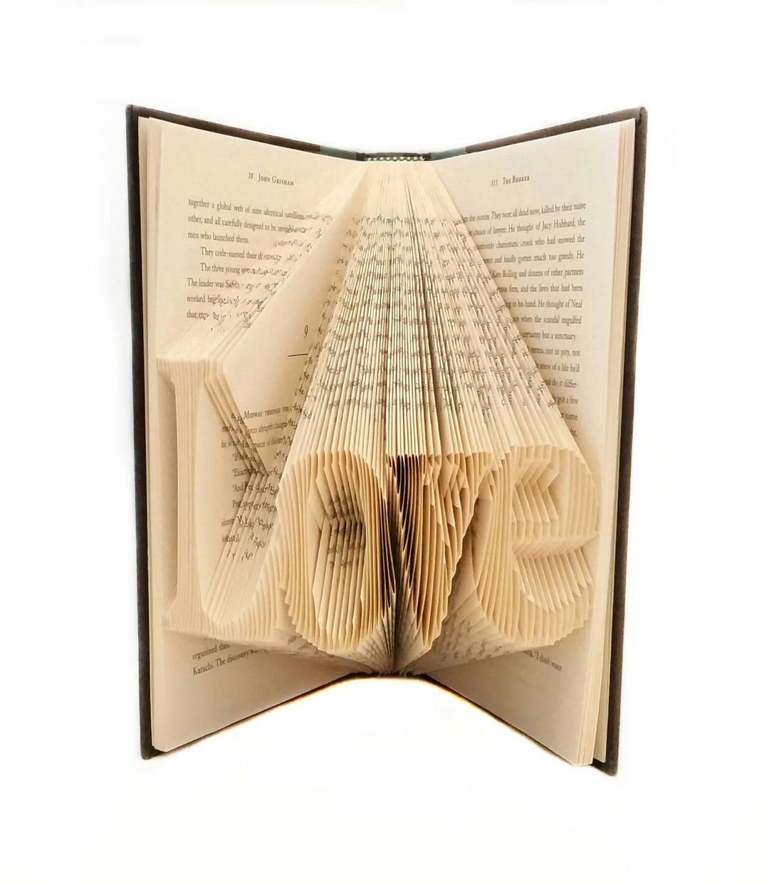 Love Folded Book Art Anniversary Gift Wedding Book - Etsy