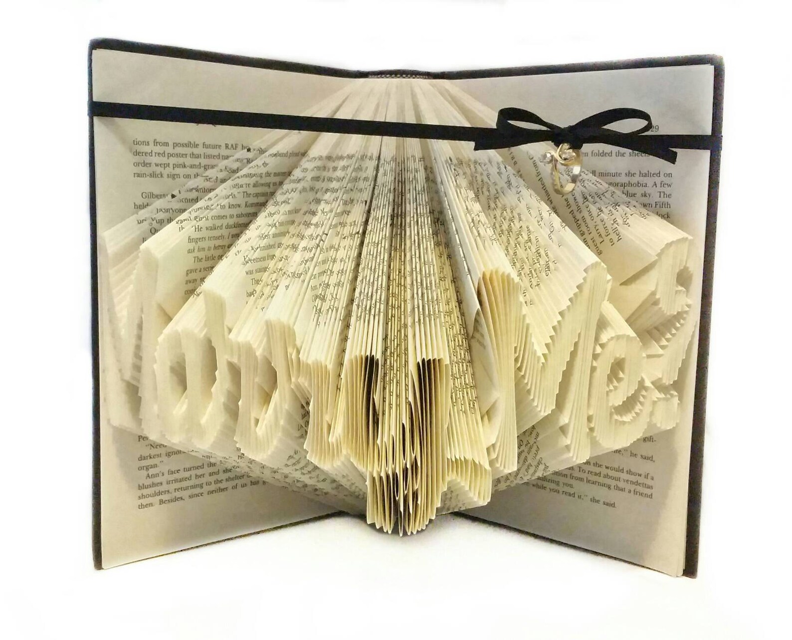 Marry Me Folded Book Art Proposal Fiance Book Folding Book - Etsy