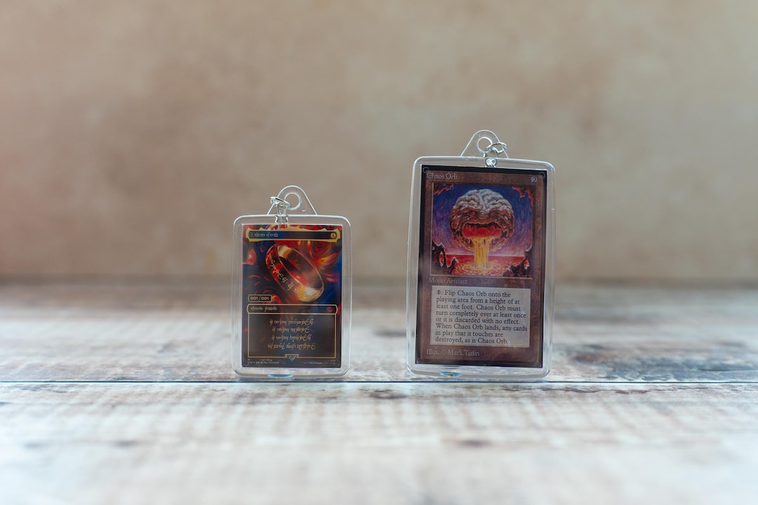 Miniature Magic the Gathering MTG Card Acrylic Keychains - Etsy