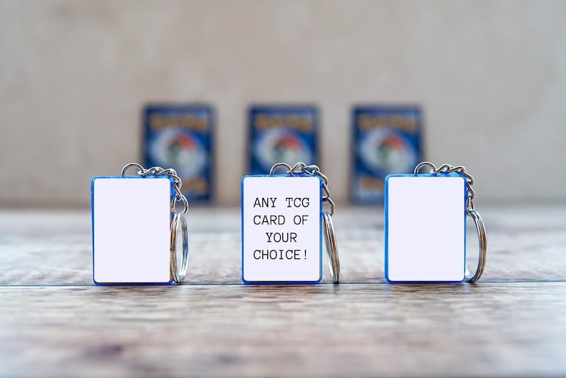 Miniature TCG Poke Card Keychains & Magnets - Choose Any Card From Any ...