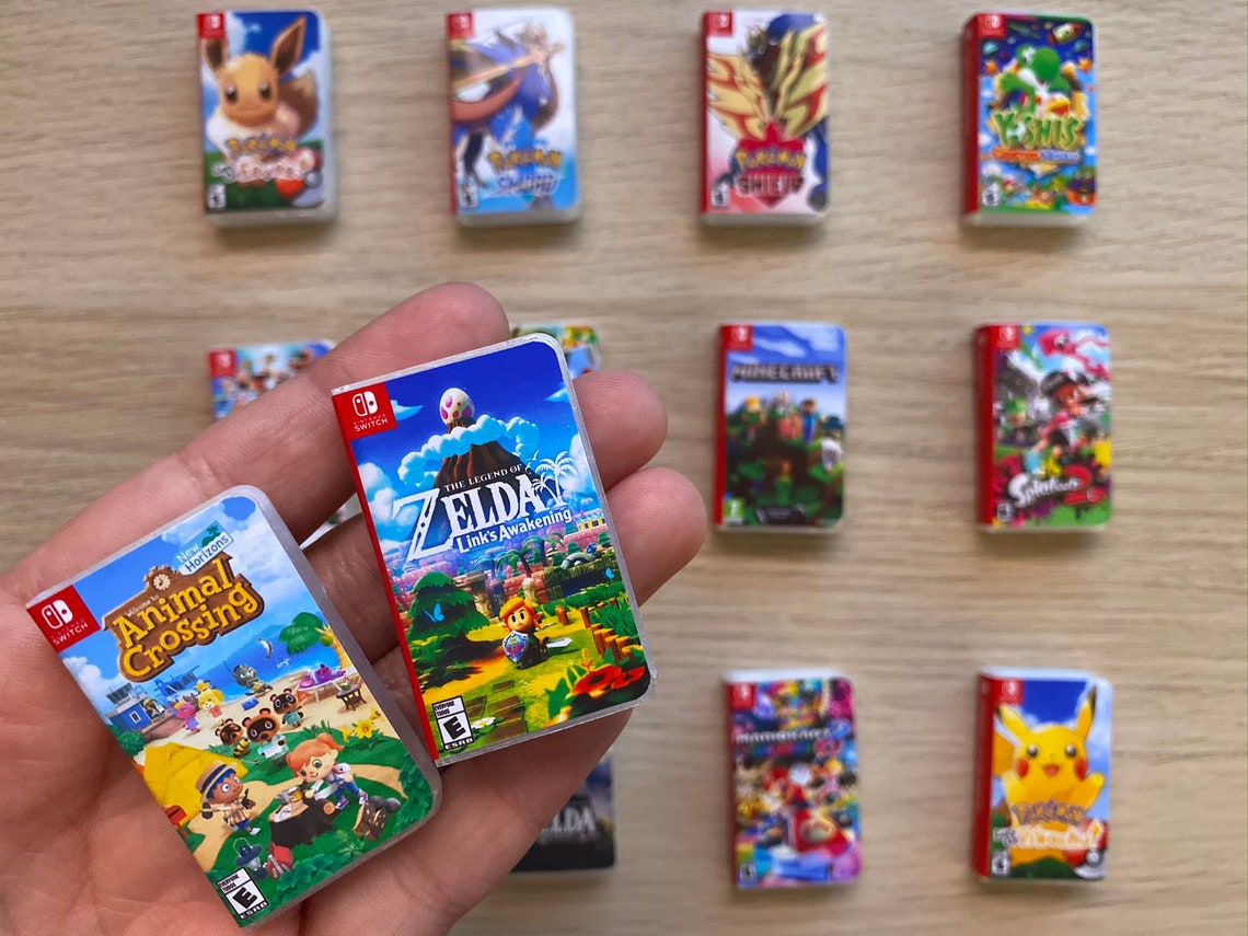 Miniature Switch Game Storage Case Keychains - Etsy
