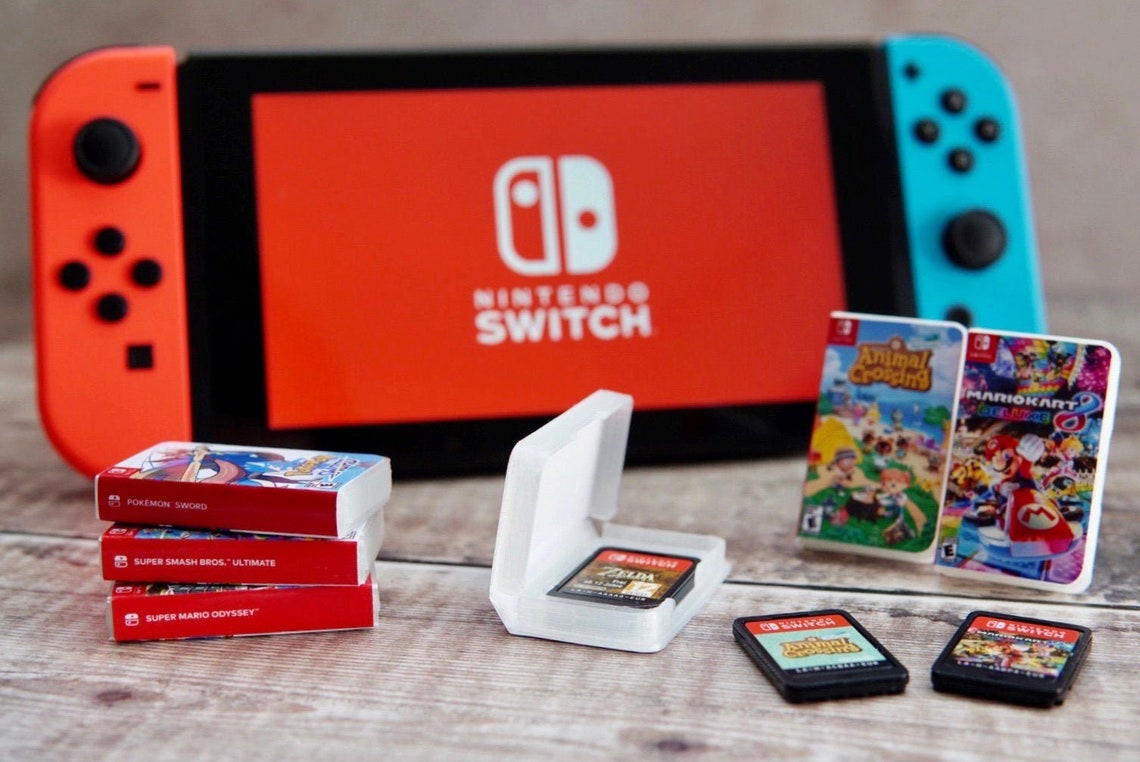 Miniature Switch Game Storage Case Keychains - Etsy