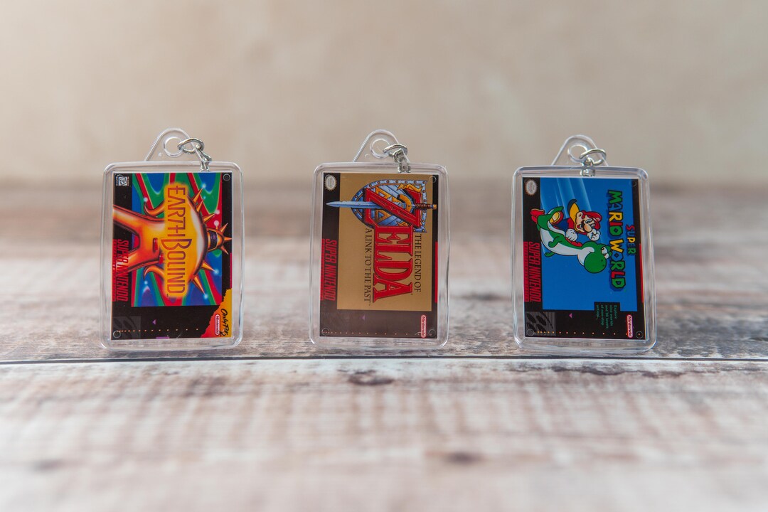 Miniature Super Nintendo Game Acrylic Keychains! - Etsy