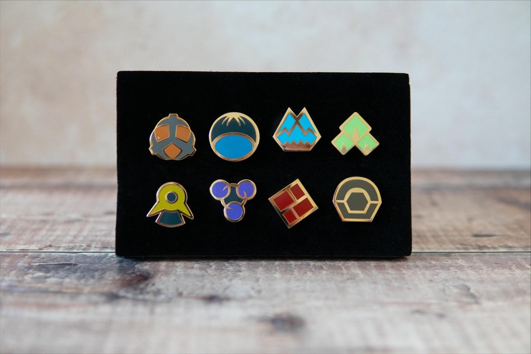 Pokemon Sinnoh Region Gen4 Gym Leader Pin Badges - Etsy