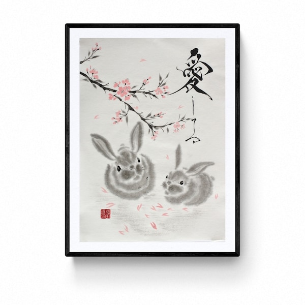 Japanese Rabbit - Etsy