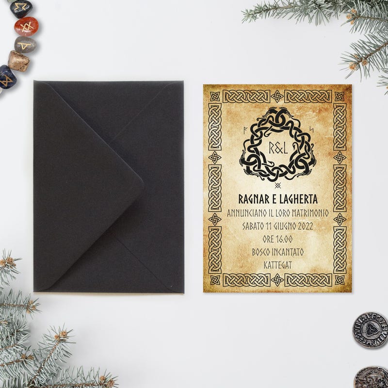 Viking Wedding Invitations - Etsy