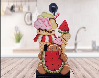 Gingerbread Man Paper Towel Holder and Napkin Holder - Etsy