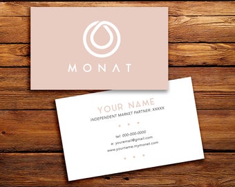 Monat business cards | Etsy