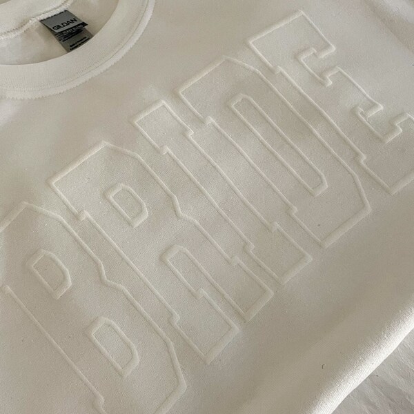 Embossed Sweatshirt - Etsy