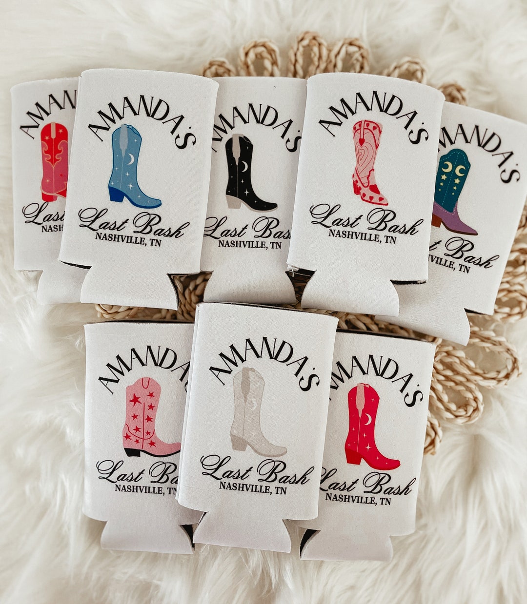 Personalized Last Rodeo Bachelorette Can Coolers | Country Bachelorette ...