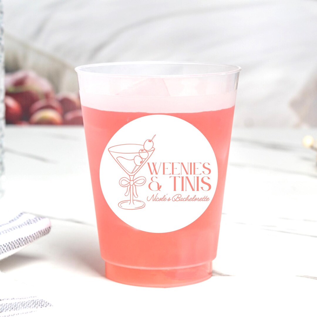Wennies and Tines Party Cups Beach Bachelorette Birthday Weekend Girls ...