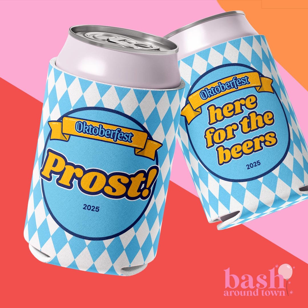 Oktoberfest Can Coolers, Octoberfest Party Favors, Oktober Can Cooler ...