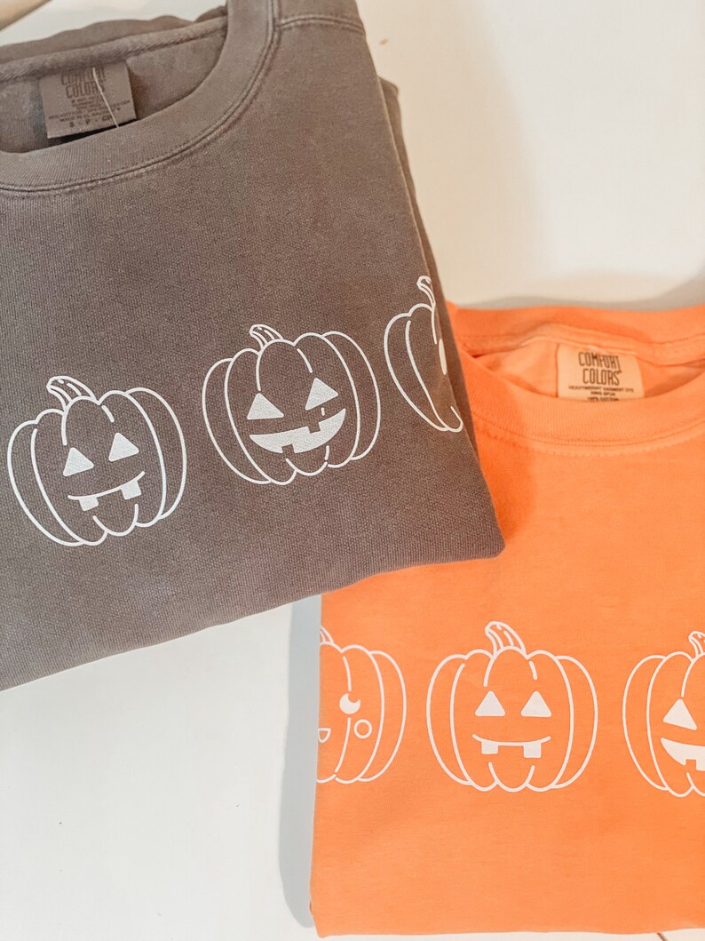 Pumpkin Halloween Fall Sweatshirt Comfort Colors Comfy - Etsy