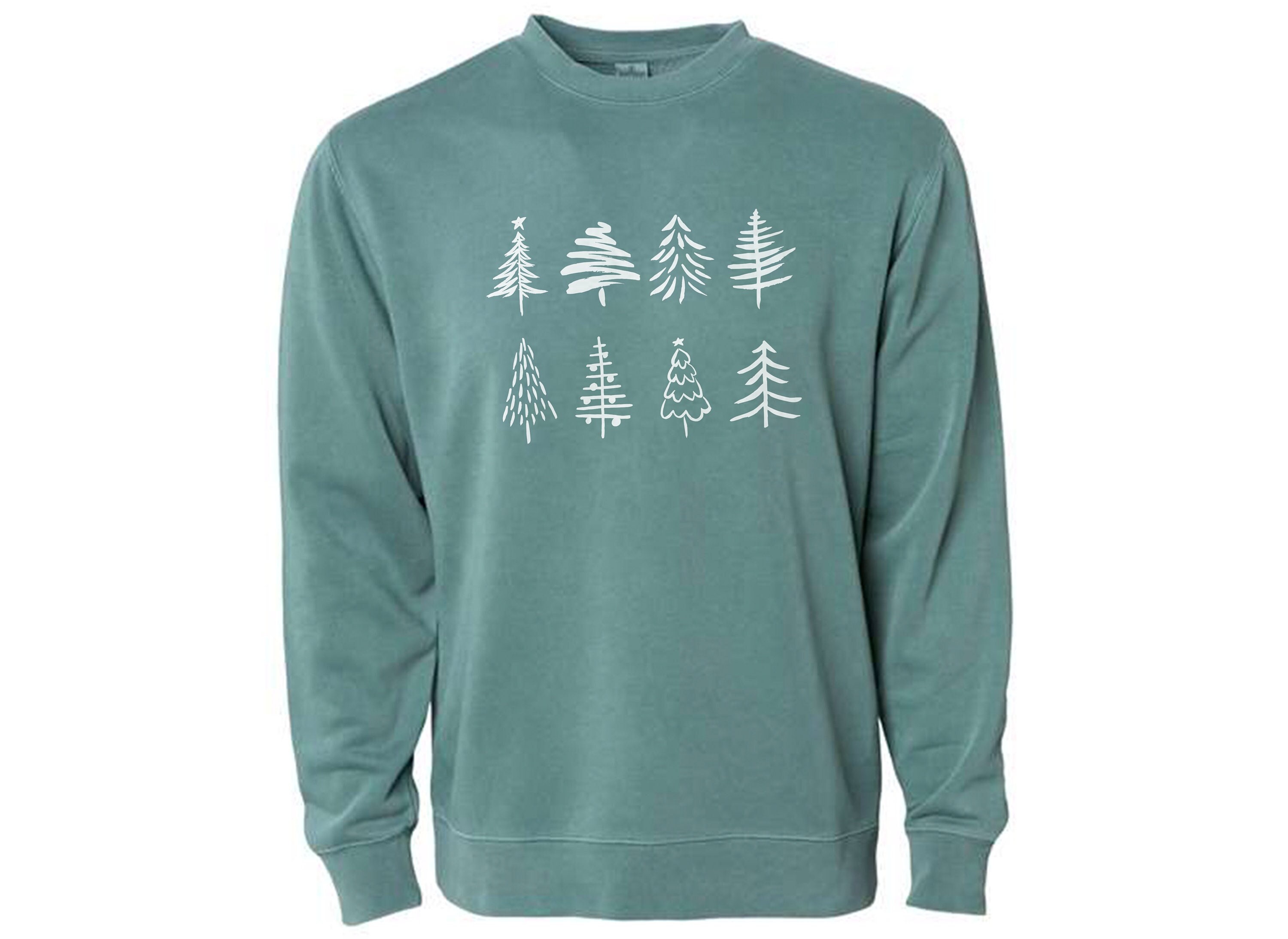 Christmas Tree Winter Sweatshirt Comfy Crewneck T-shirt - Etsy