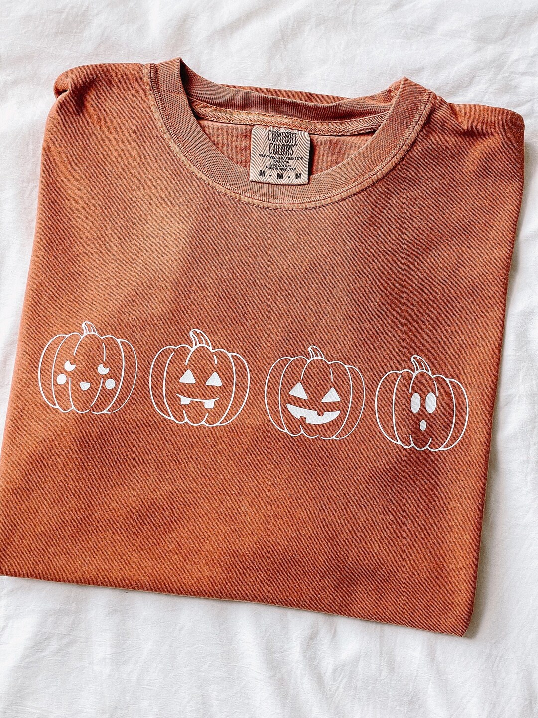 Pumpkin Halloween Fall Sweatshirt Comfort Colors Comfy Crewneck Autumn ...