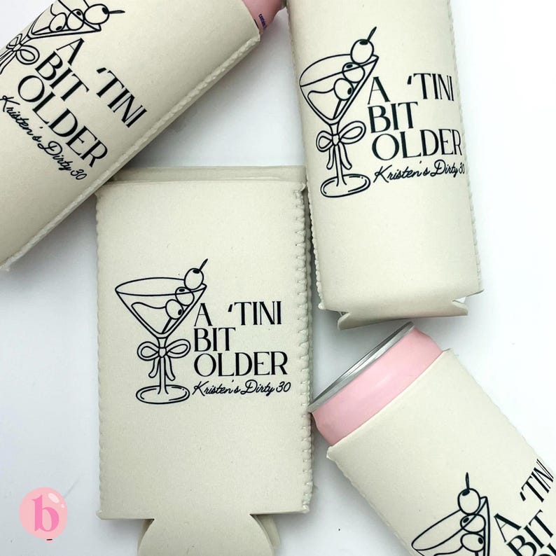 A Tini Bit Older Birthday Can Cooler | Martini Birthday Beach 30th ...
