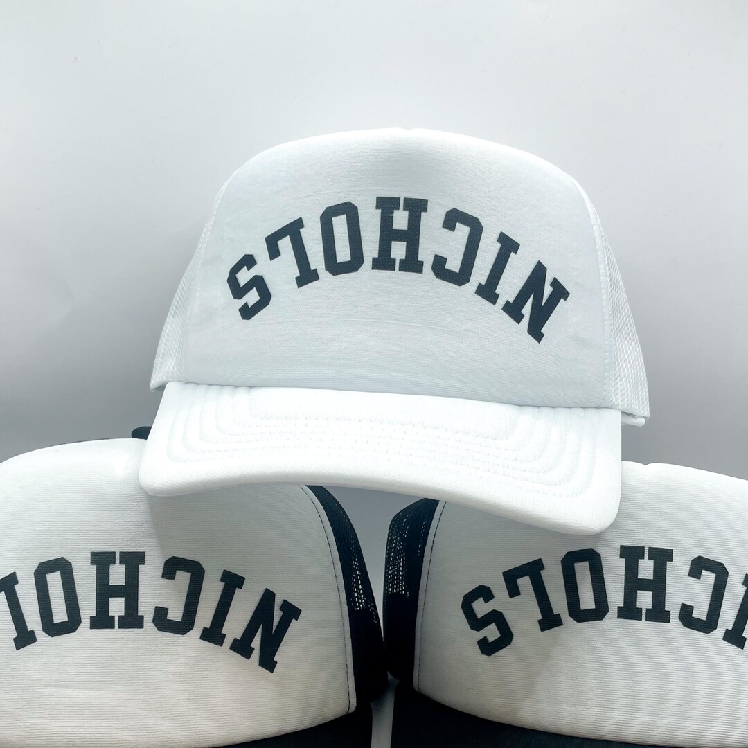 Custom Upside Down Party Hats | Custom Beach Birthday Bachelorette Trucker Hat | Social Club ...