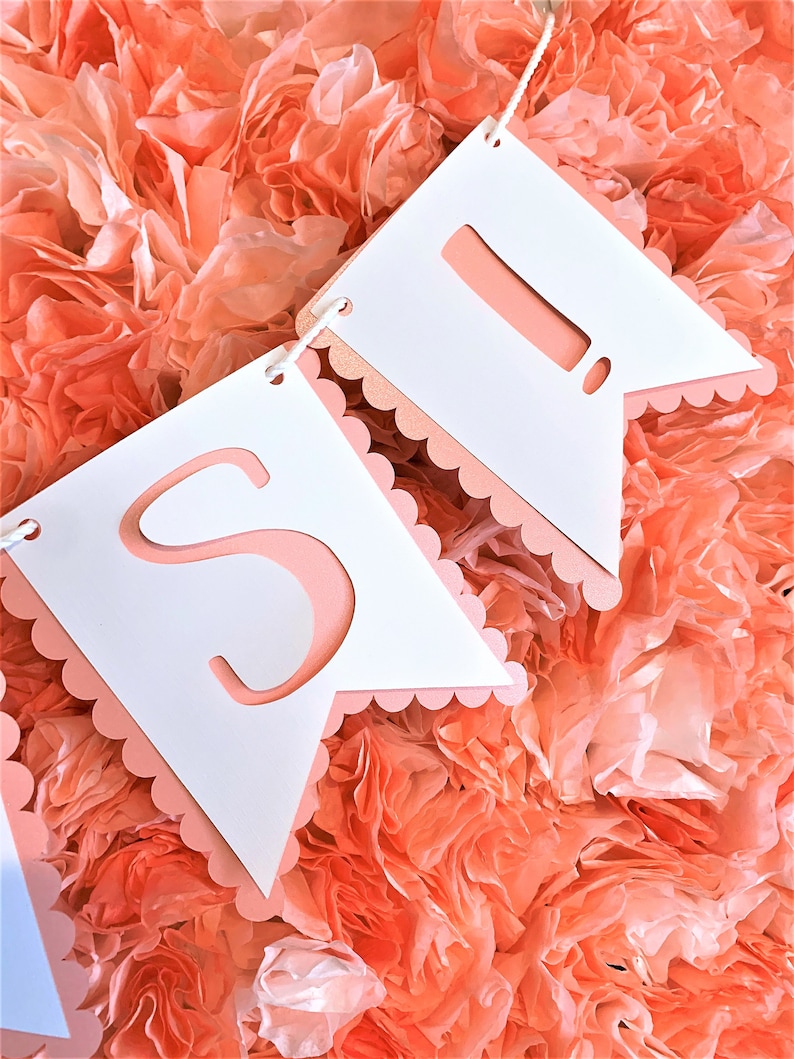 Scalloped Pennant Banner SVG Alphabet SVG Numeric SVG Bunting Flag ...